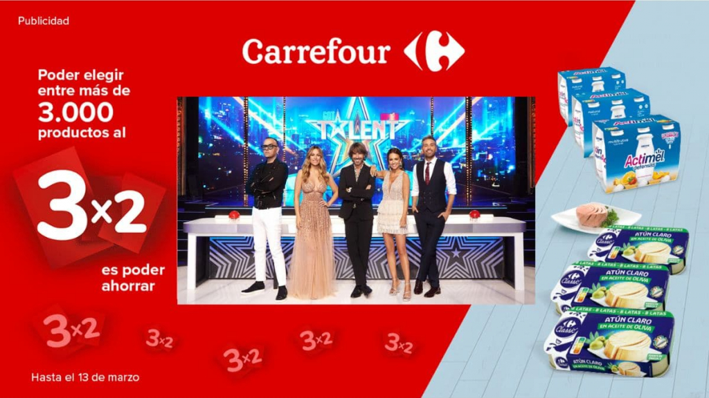 Carrefour lanza nuevos formatos para la CTV de Publiespaña