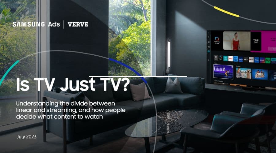 Samsung Ads publica su informe global 'TV is just TV'