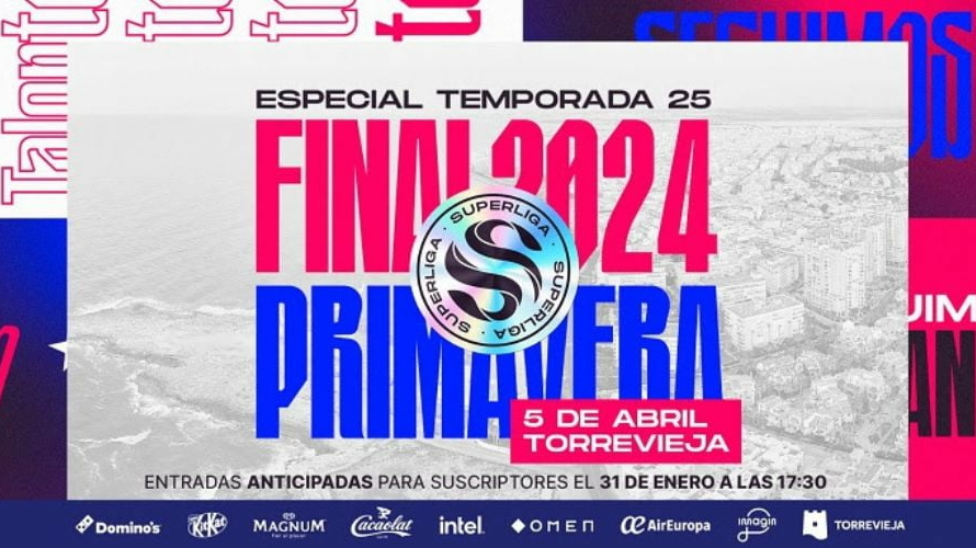 Split de primavera de Superliga de LoL 2024 acabará en Torrevieja