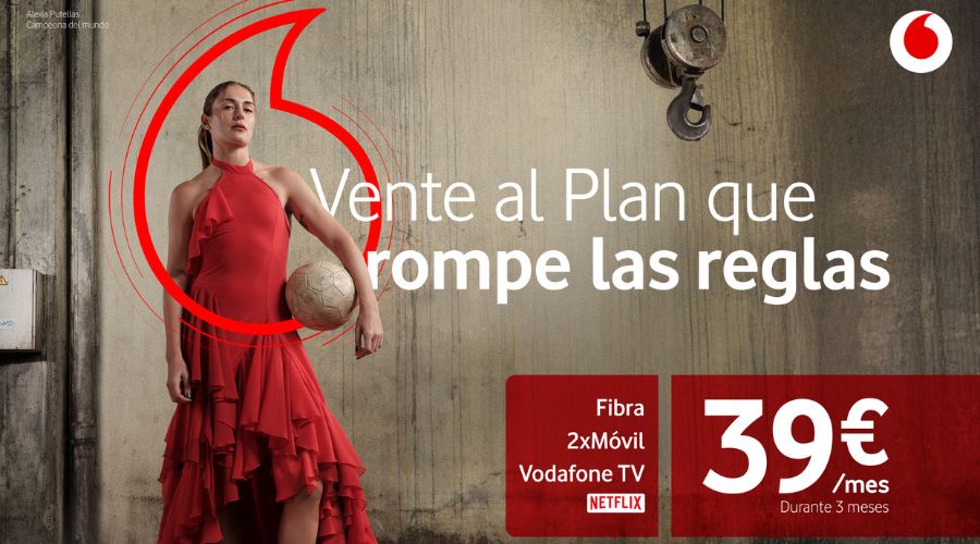 Vodafone lanza campaña con Alexia Putellas "para romper reglas"